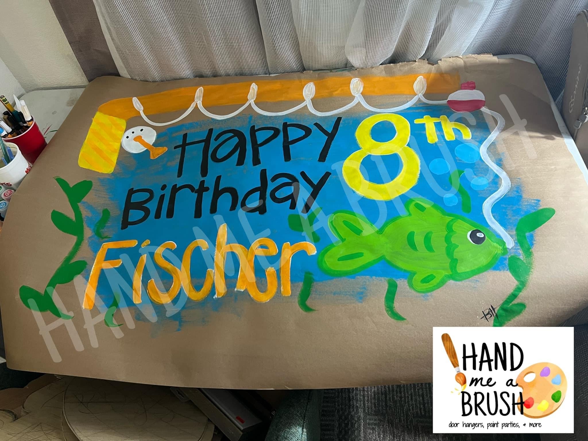 Handpainted Banner – Hand Me A Brush, LLC